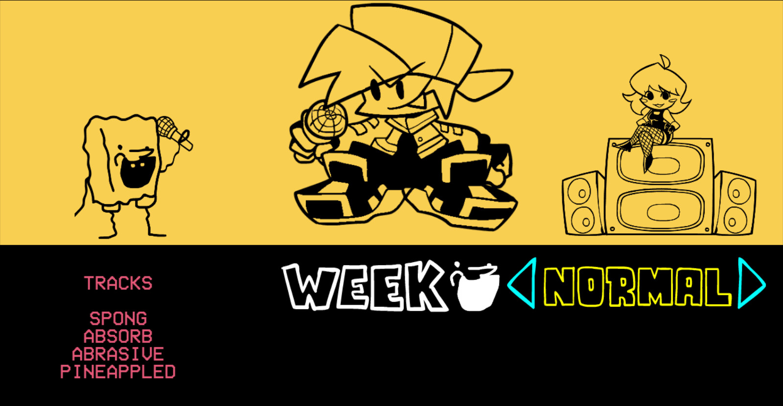 VS. Spong FULL WEEK MINUS! Mod for Friday Night Funkin' | FNF Mods
