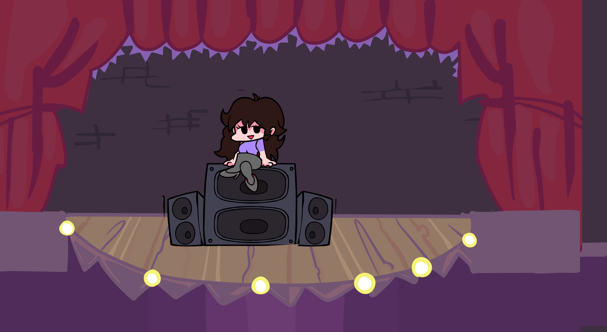 jaiden over gf final version Mod for Friday Night Funkin' | FNF Mods
