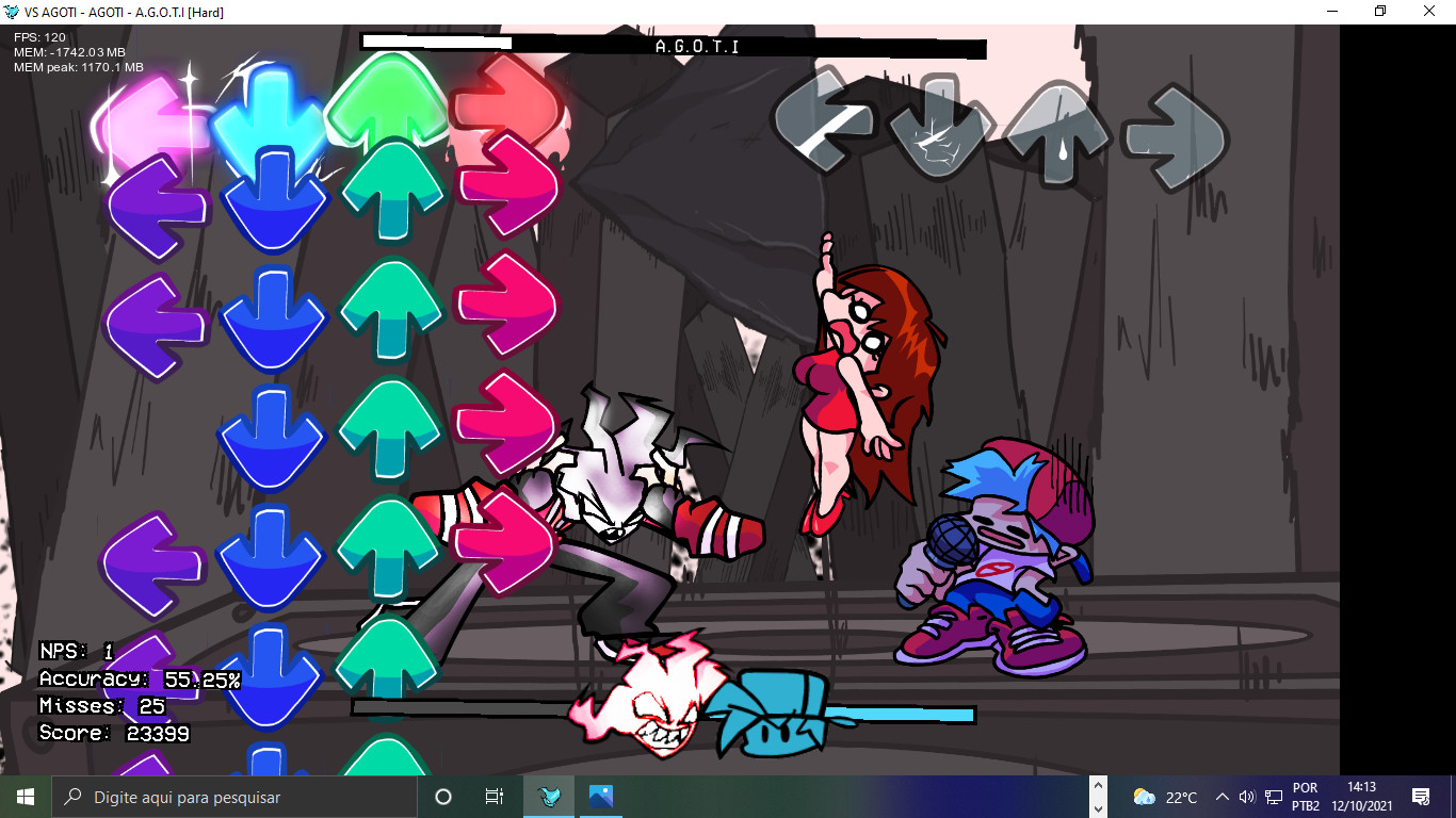 Vs Mega Angry Agoti [Friday Night Funkin'] [Mods]