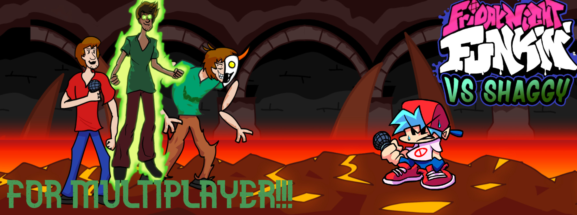 VsShaggy New Update for Multiplayer! Mod for Friday Night Funkin' | FNF ...