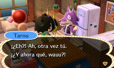 Tarou the wolf in ACNL Mod for Animal Crossing: New Leaf | AC:NL Mods