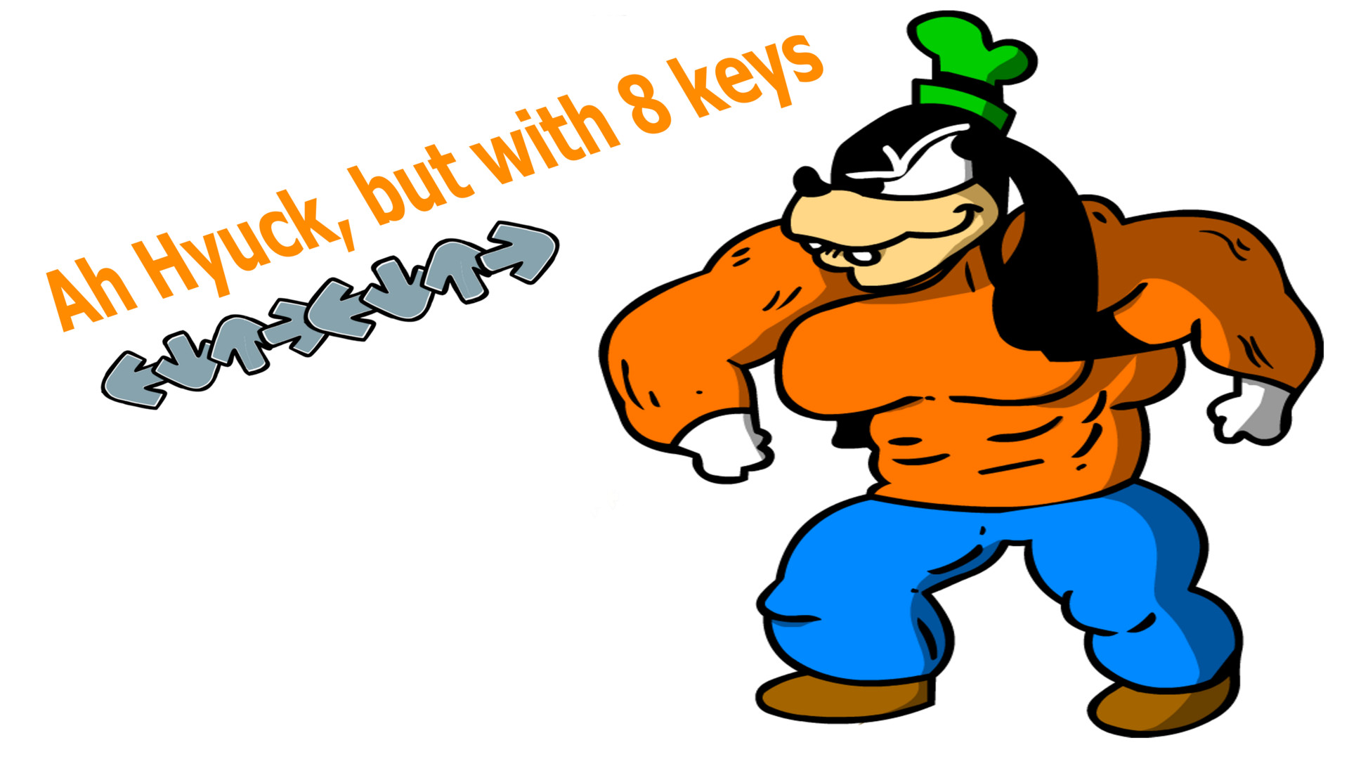 Ah Hyuck, but with 8 keys Mod for Friday Night Funkin' | FNF Mods