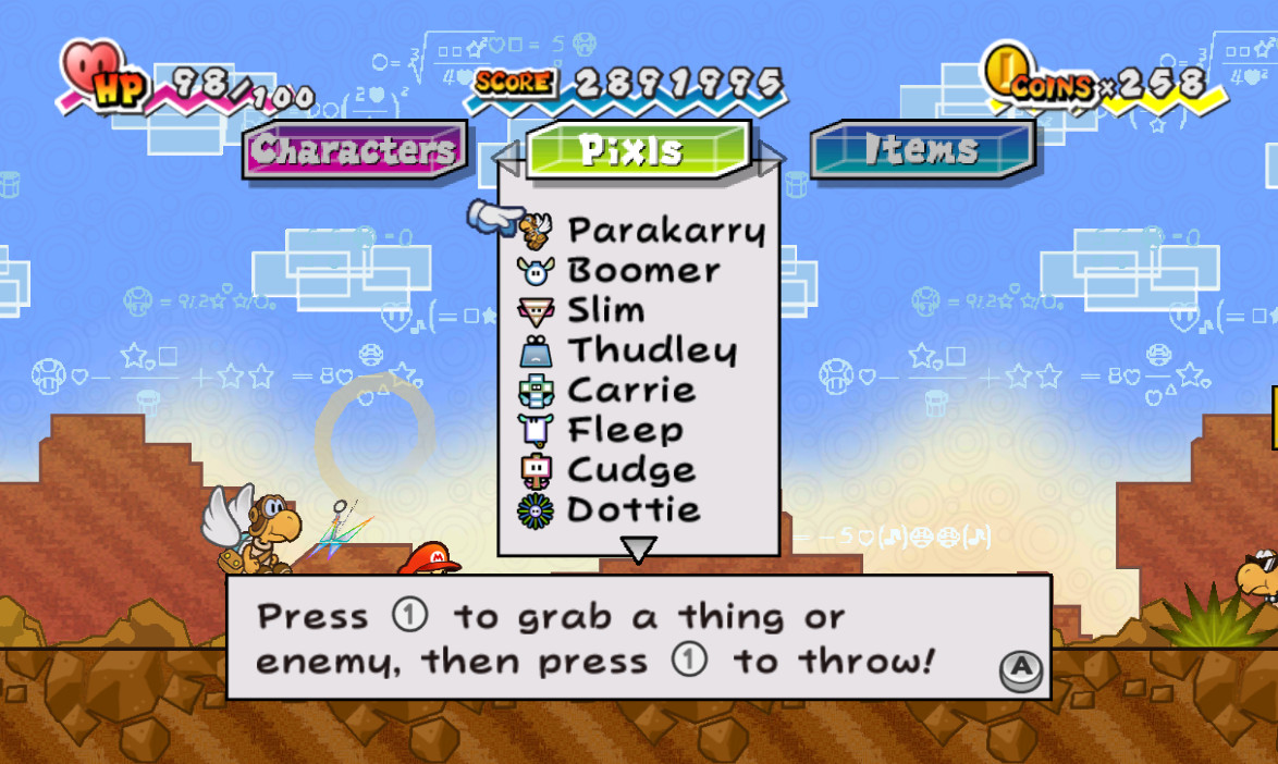 Pixl Mod: Parakarry over Thoreau Mod for Super Paper Mario | SPM Mods
