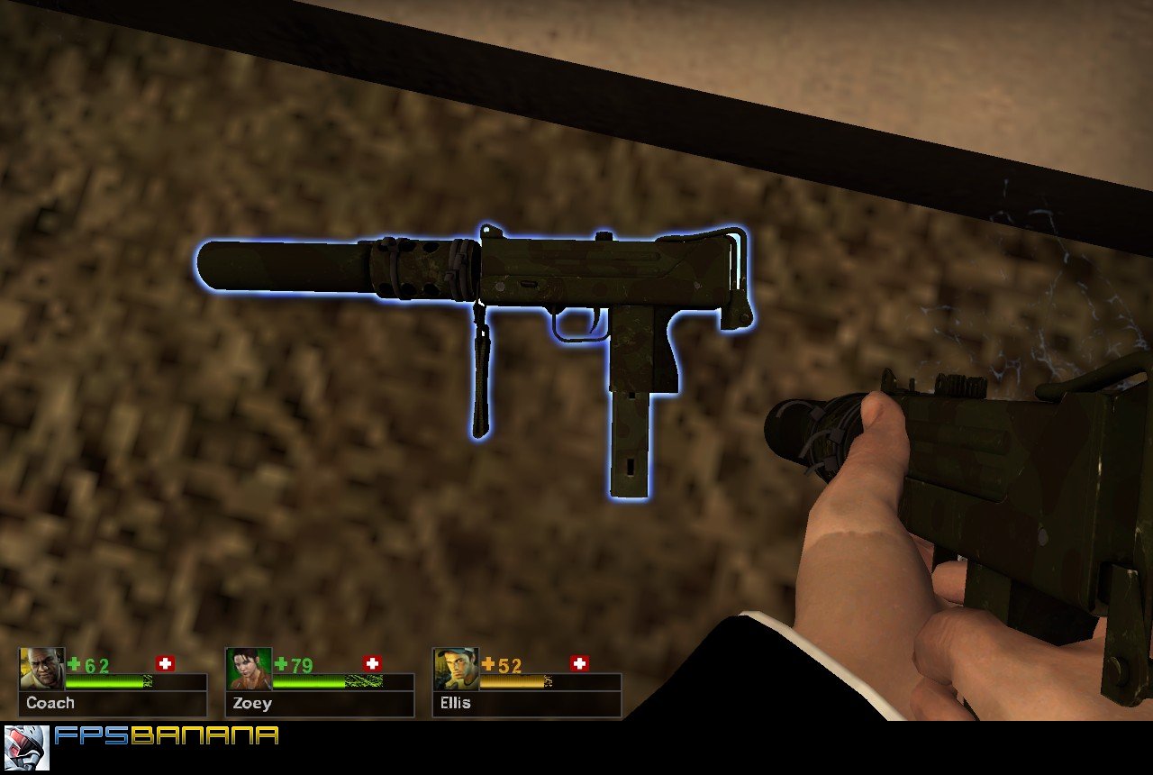Camo Silenced SMG V.2 Mod for Left 4 Dead 2 | L4D2 Mods