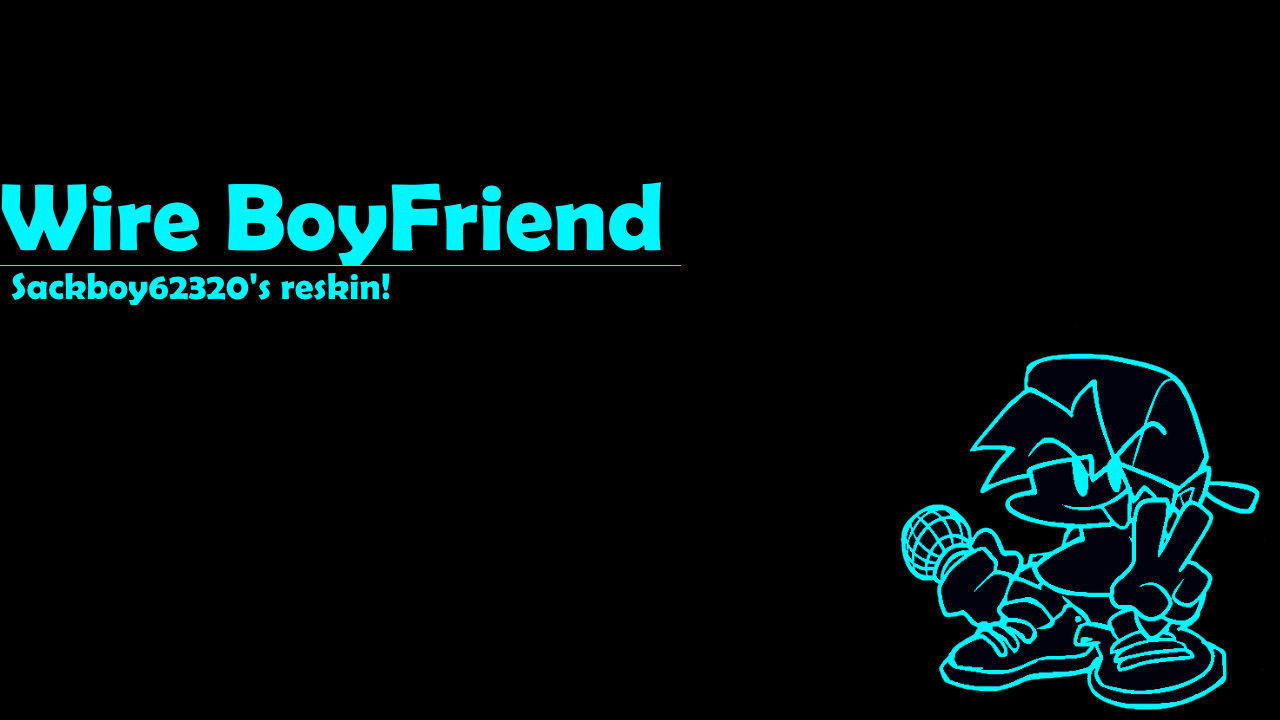 Wire BoyFriend Reskin (for BF sprite) [Friday Night Funkin'] [Mods]