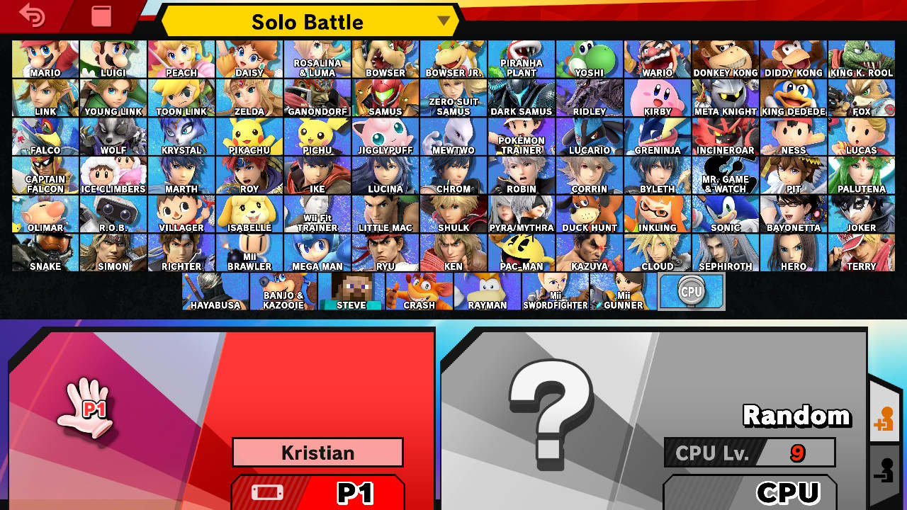 A2/2B over Pyra/Mythra Chara 7 UI [Super Smash Bros. Ultimate] [Mods]