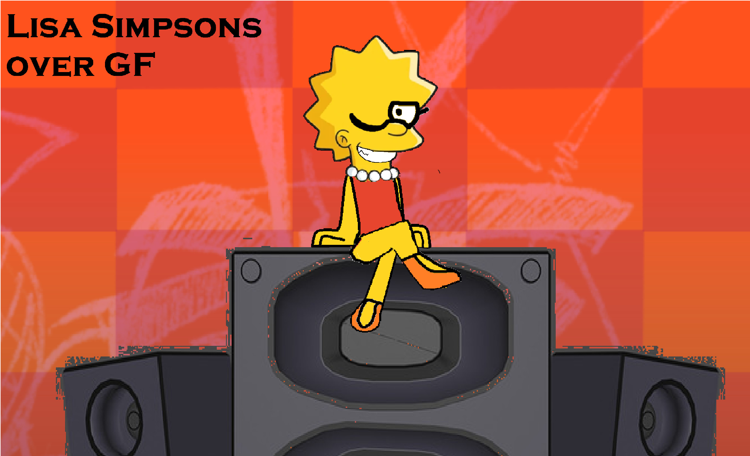 Lisa Simpsons over GF Mod for Friday Night Funkin' | FNF Mods