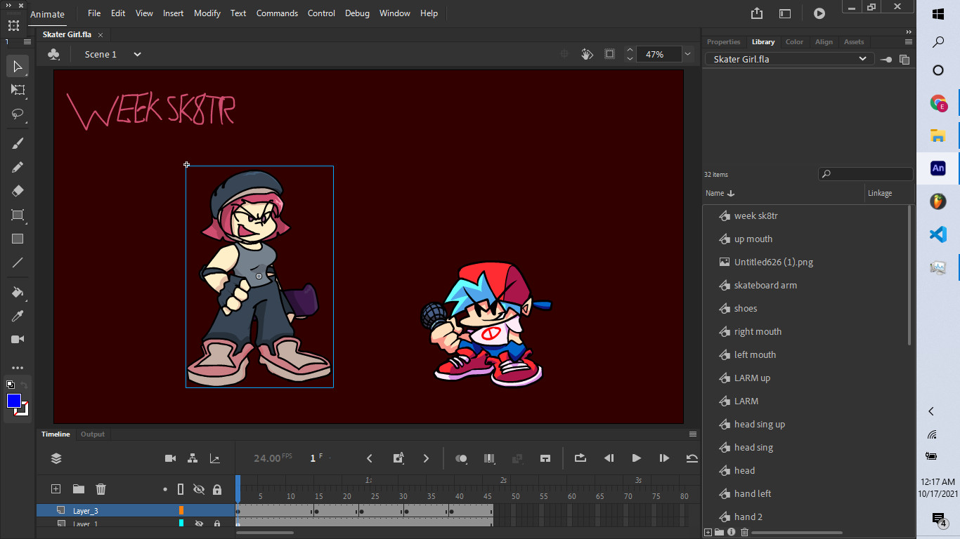 Vs Skater Girl! Mod for Friday Night Funkin' | FNF Mods