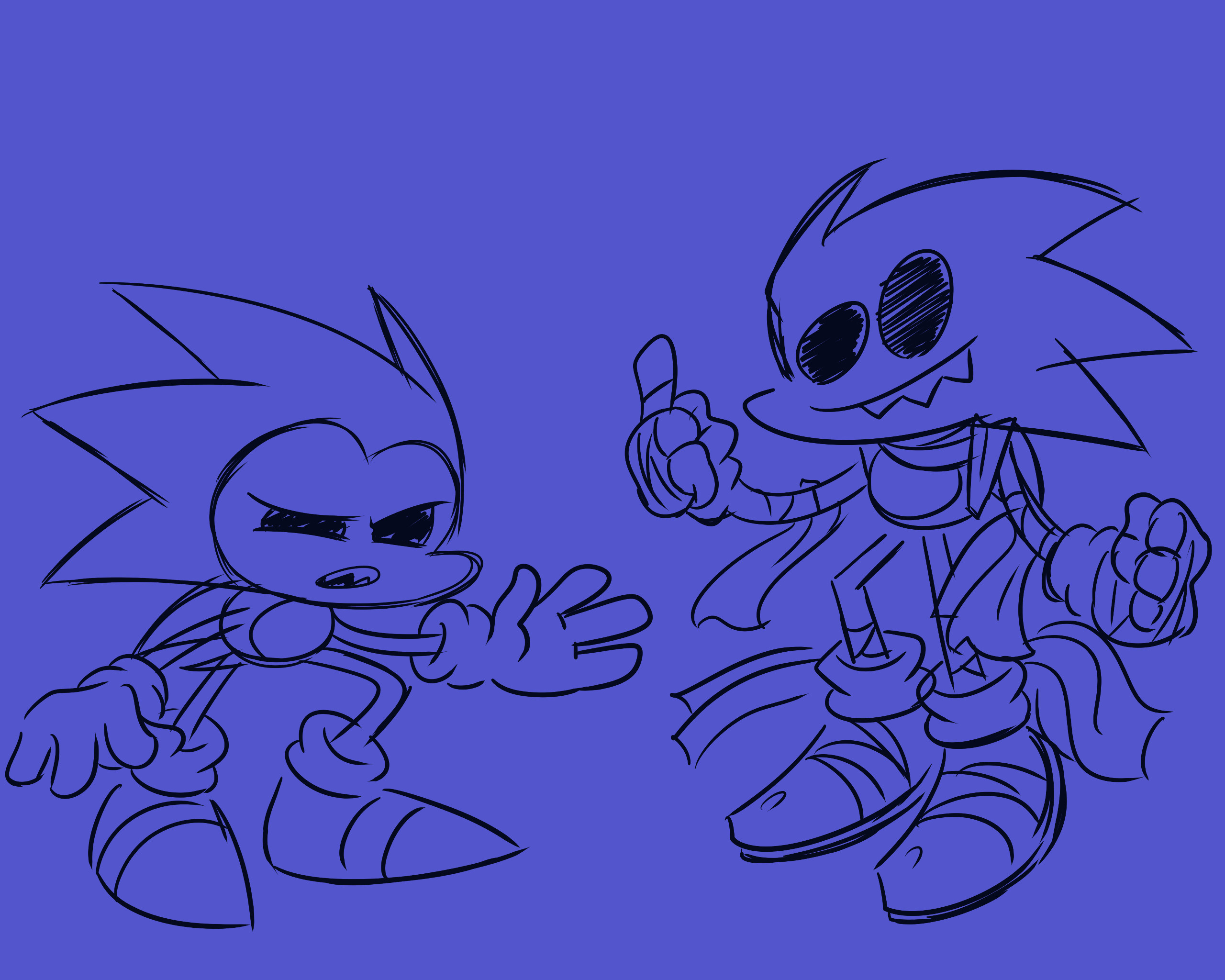 "Pain" Majin Sonic (reskin) Mod for Friday Night Funkin' | FNF Mods