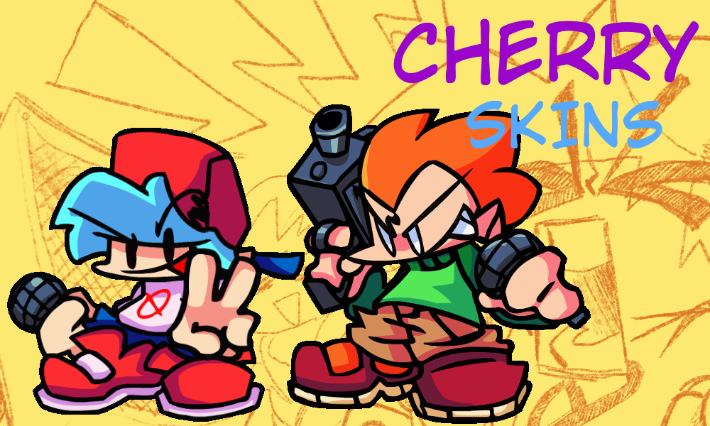 Friday Night Funkin: Cherry skins Mod for Friday Night Funkin' | FNF Mods