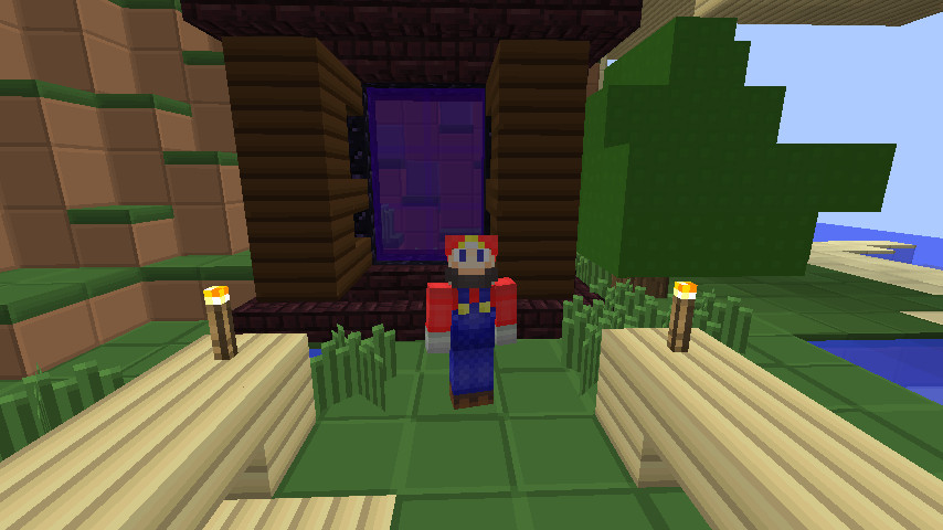 Super Mario Skin Remastered Mod for Minecraft: Java Edition | MC Mods