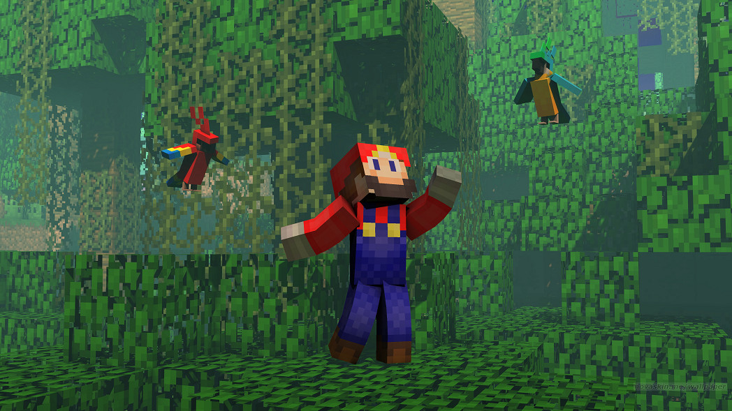 Super Mario Skin Remastered Mod for Minecraft: Java Edition | MC Mods