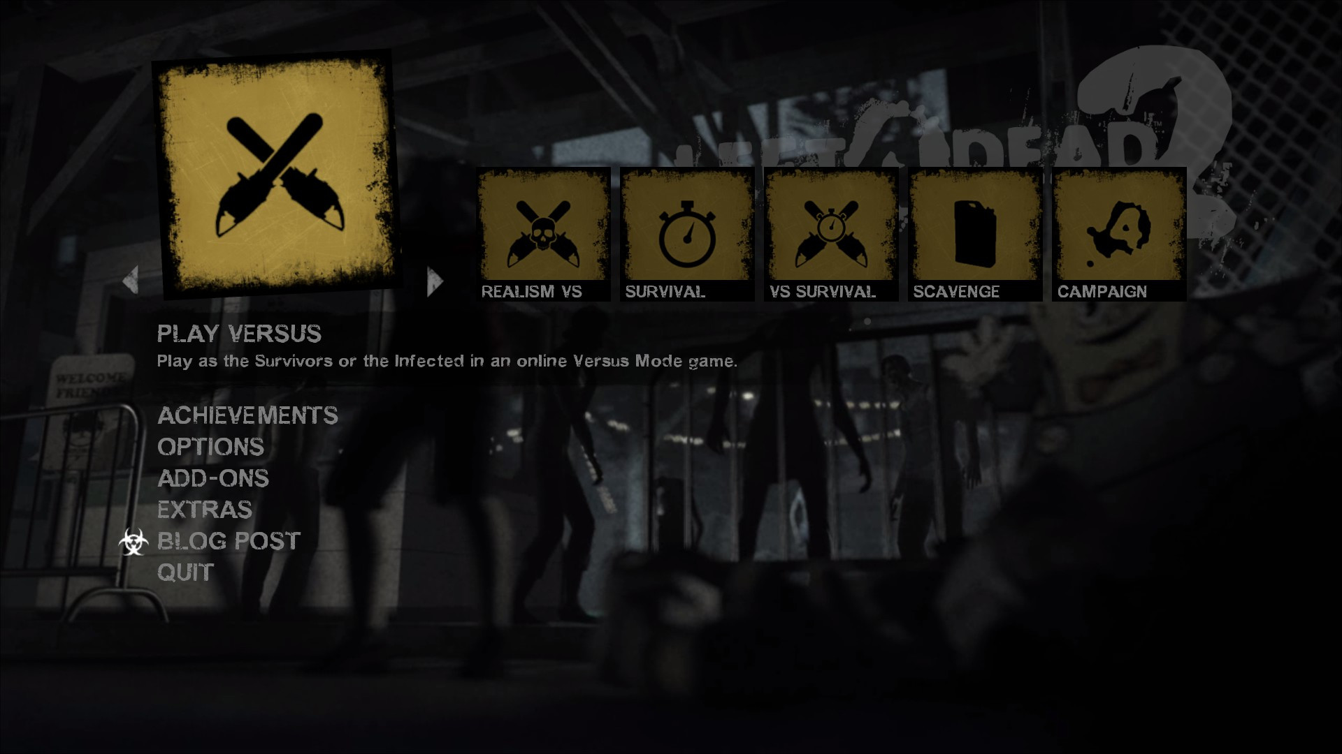Simple Main Menu Icons Mod for Left 4 Dead 2 | L4D2 Mods