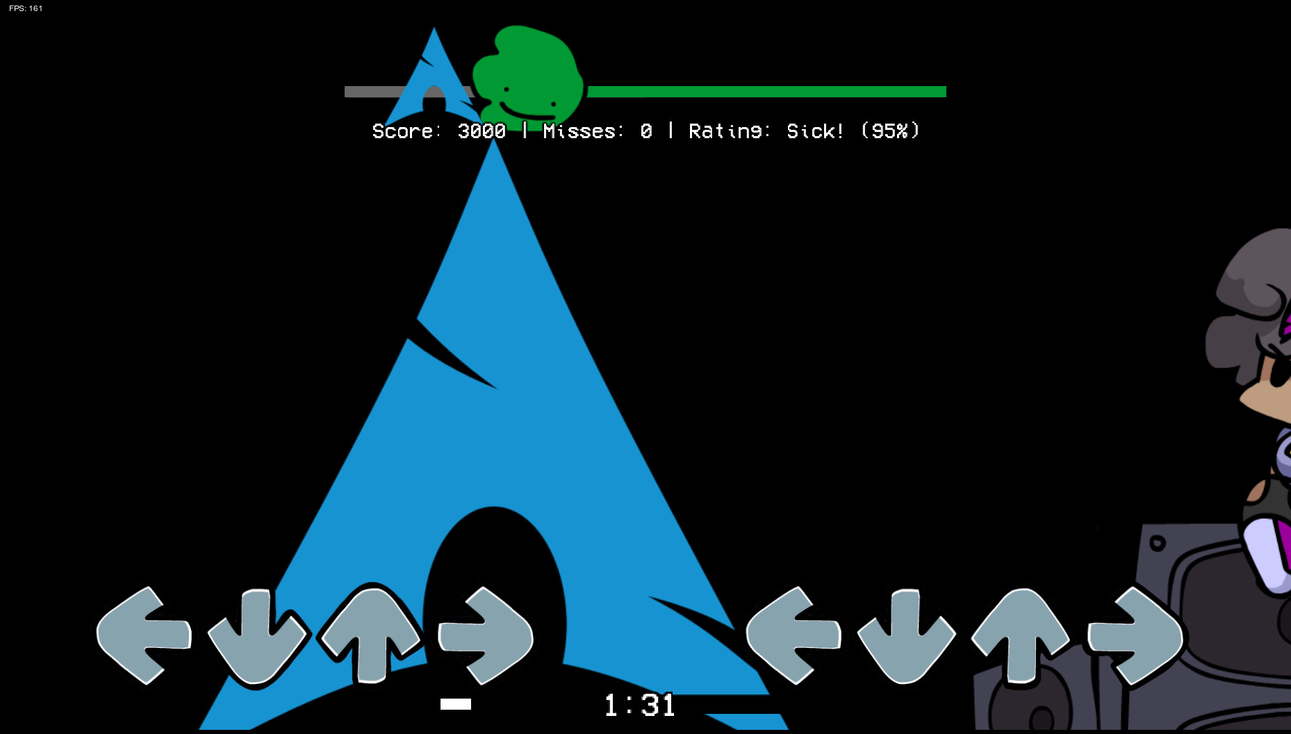 Arch (Linux) over Arch Mod for Friday Night Funkin' | FNF Mods