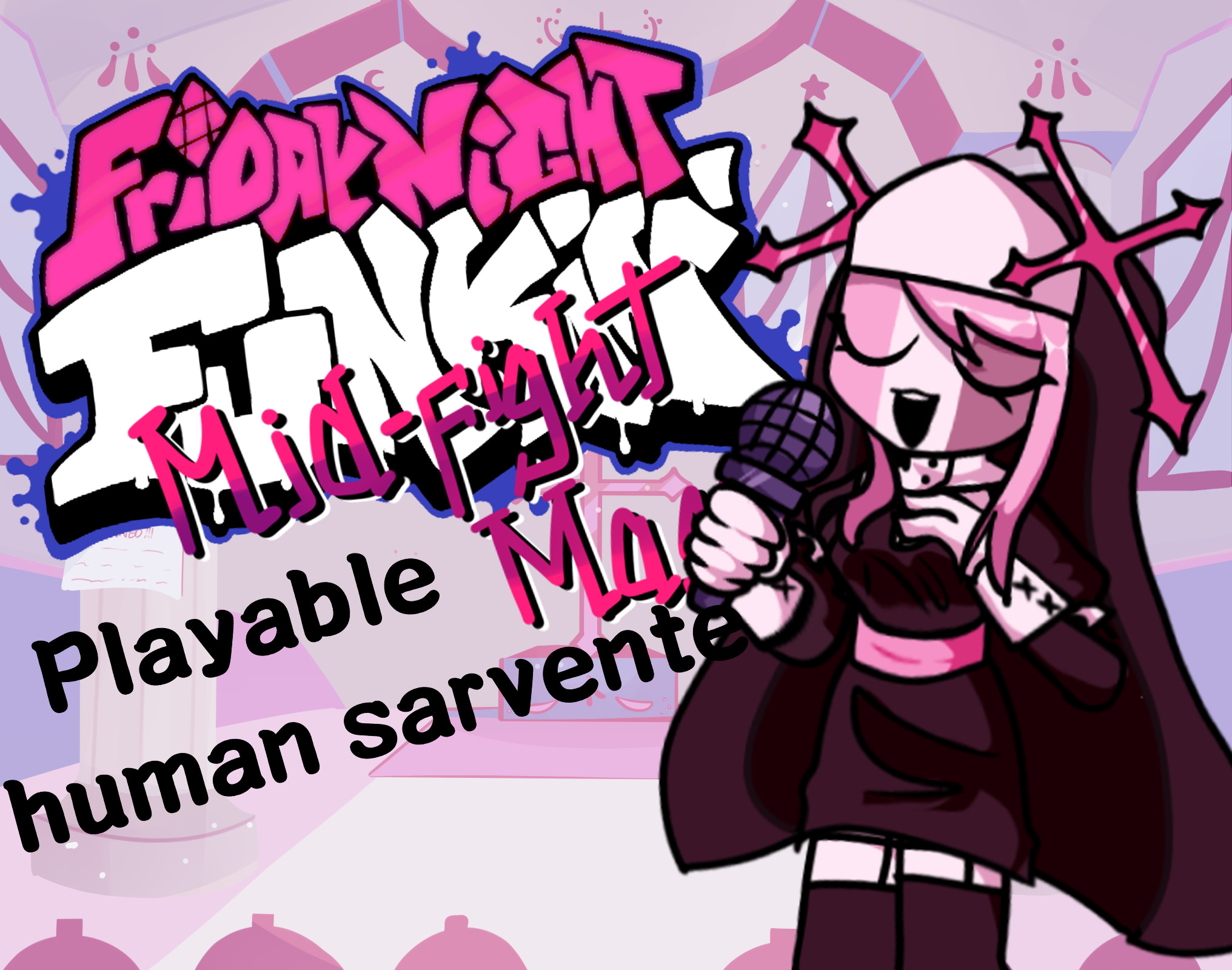 Playable human Sarvente Mod for Friday Night Funkin' | FNF Mods