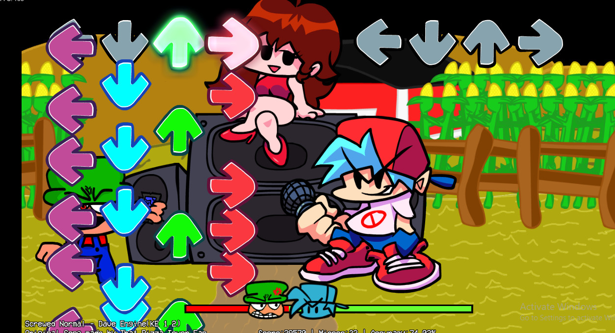 vs Dave & Bambi Extreme Screwed Chart. Mod for Friday Night Funkin ...