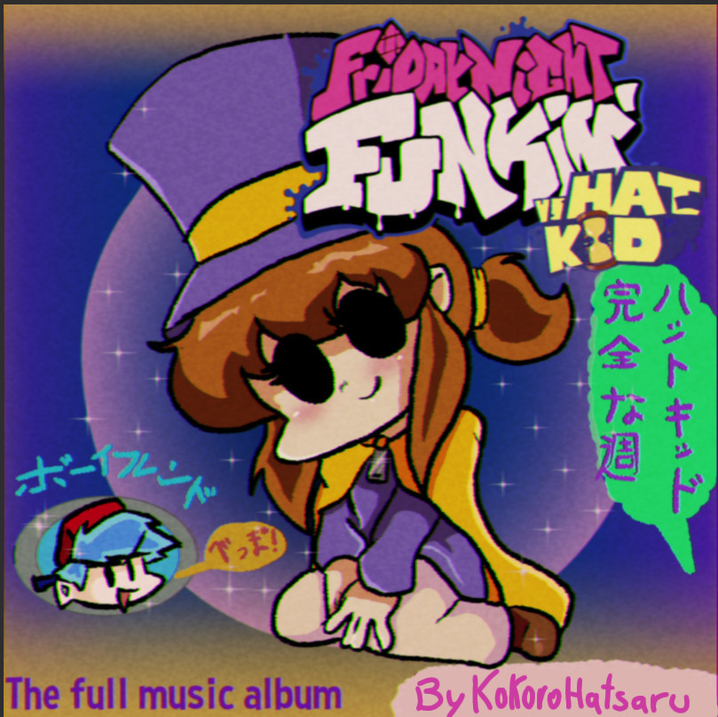 FNF-Vs.Hat Kid (fanmade anime version) Mod for Friday Night Funkin ...