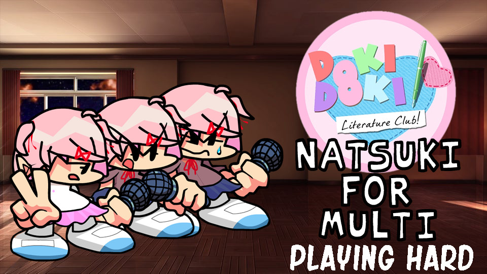 Natsuki for FNF Multi (Natsuki para FNF Multi) [Friday Night Funkin ...