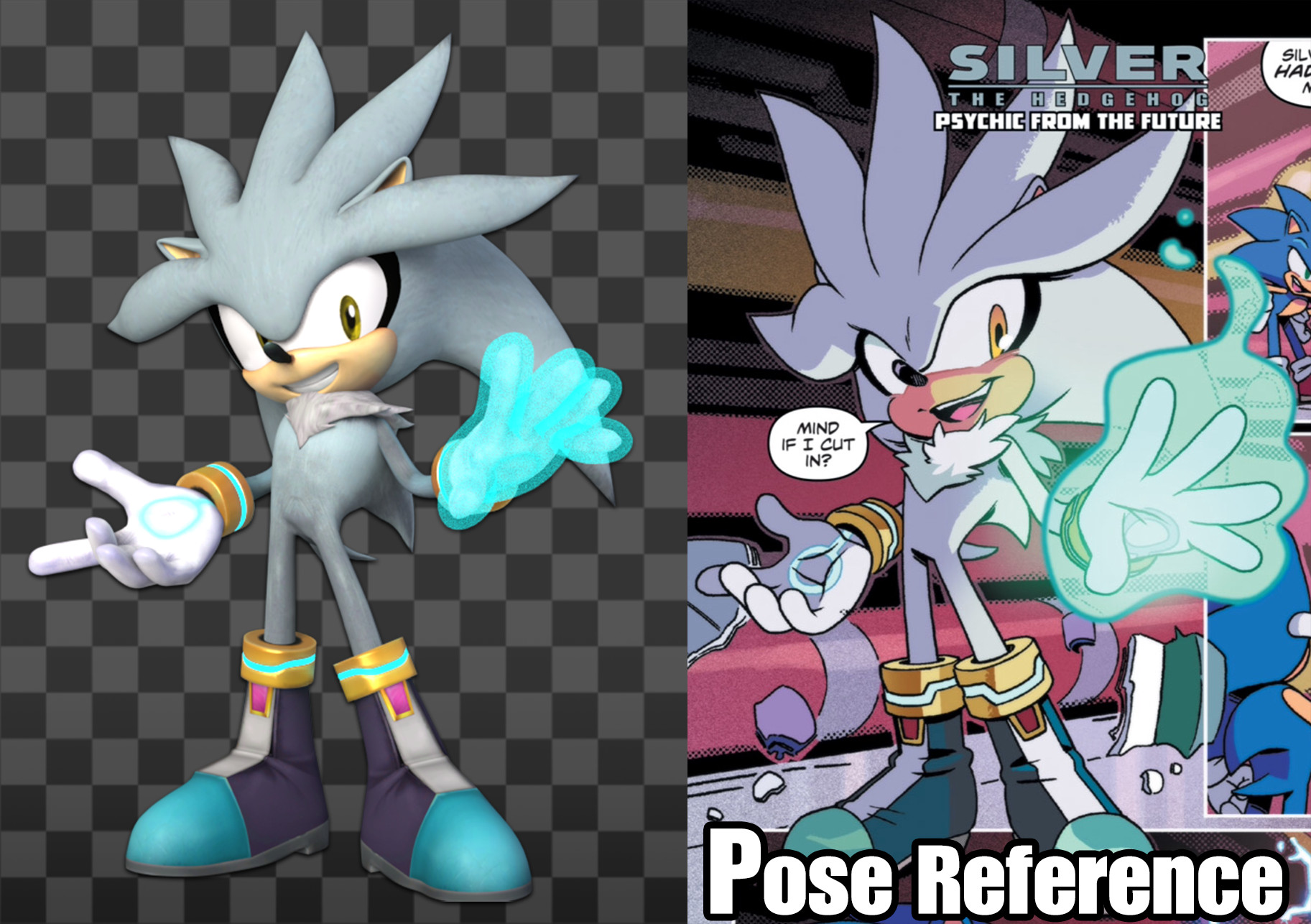 Silver IDW pose CSProject Mod for Super Smash Bros. Brawl | Brawl Mods
