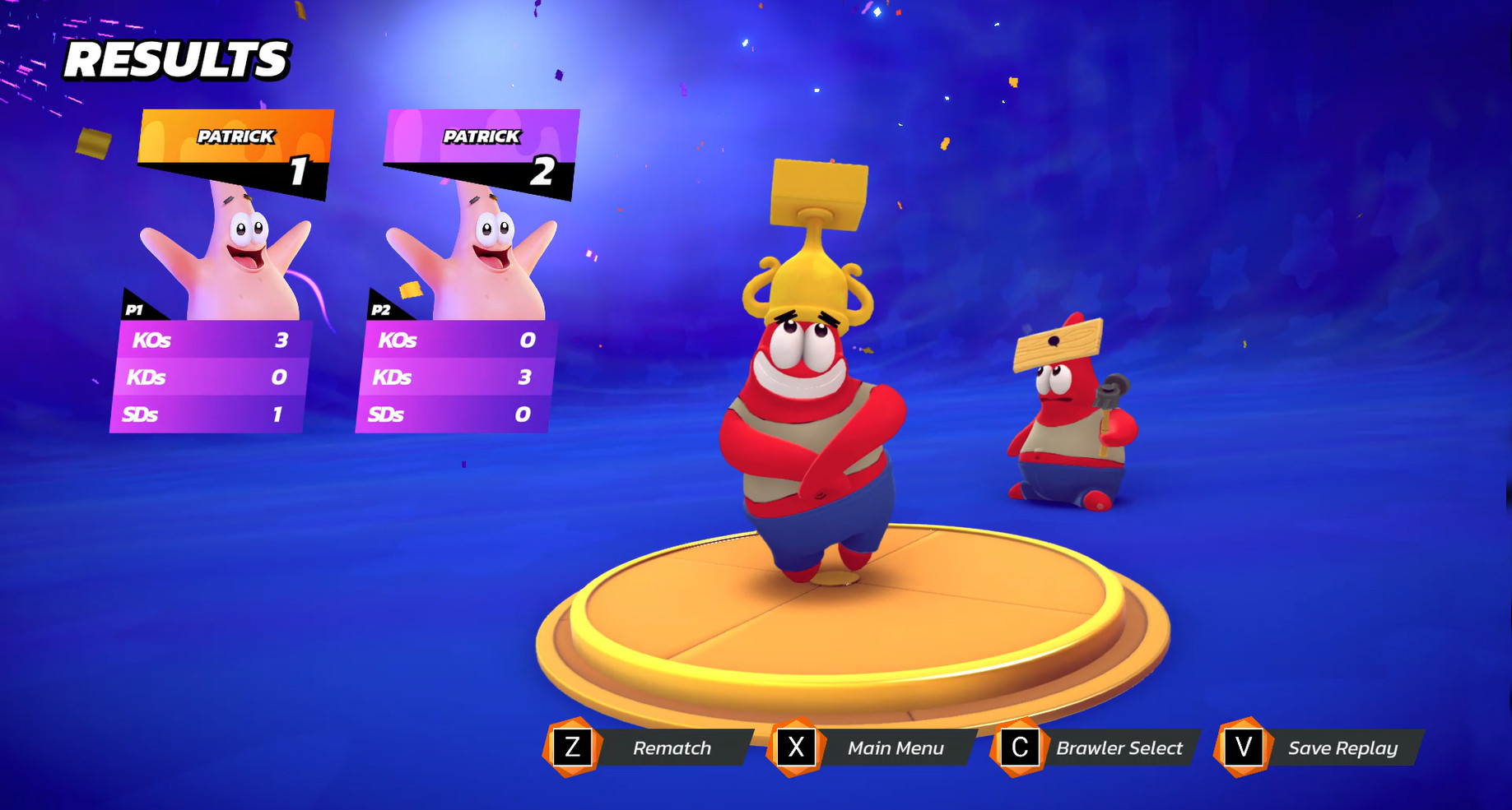 Patrick's Dad (Marty) [Nickelodeon All-Star Brawl] [Mods]