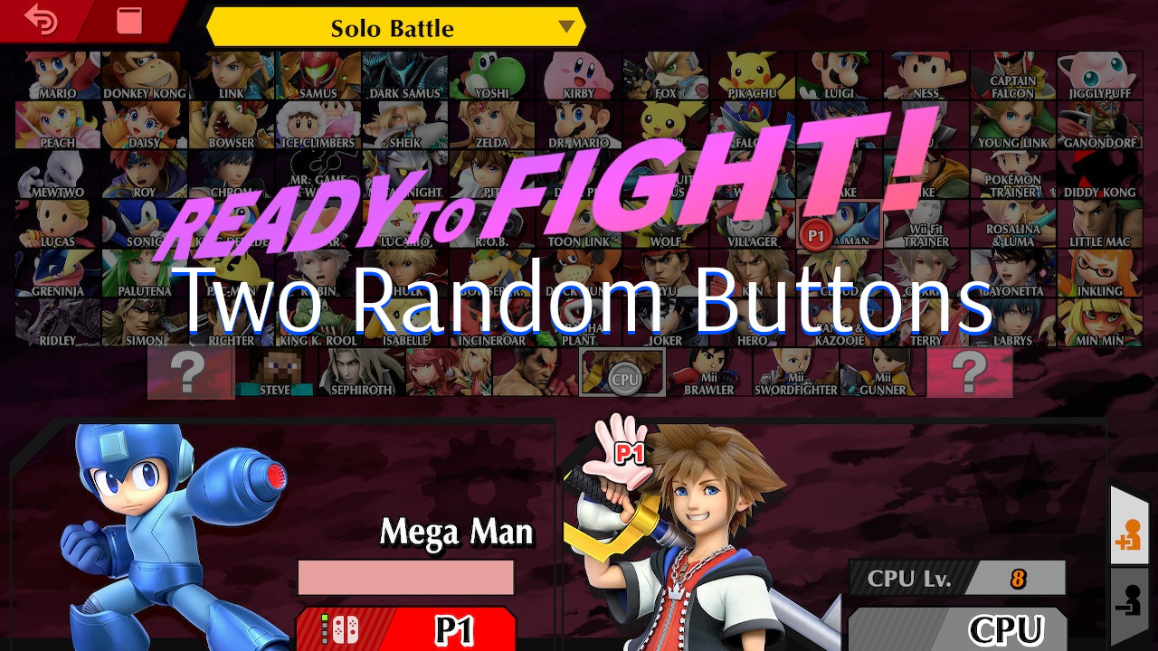 Two or Four Random Buttons Mod for Super Smash Bros. Ultimate | SSBU Mods