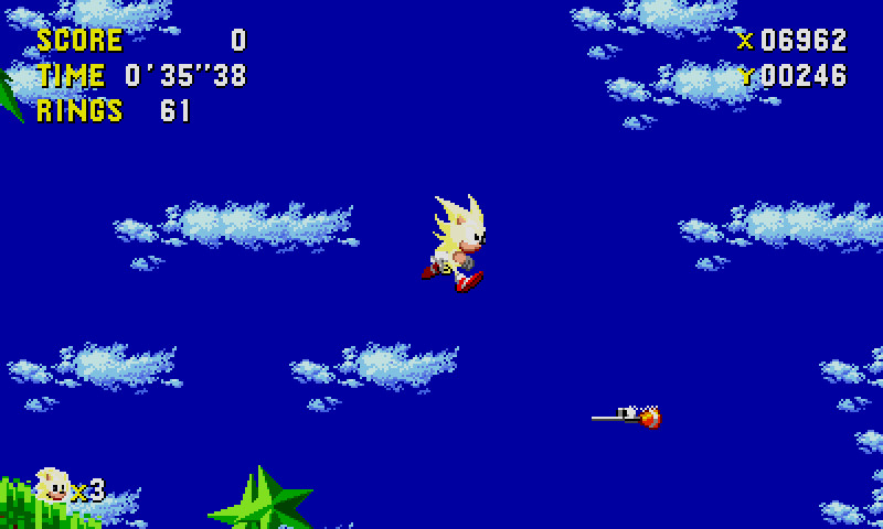 Burrotis's Super Sonic in Sonic CD [Sonic CD (2011)] [Mods]