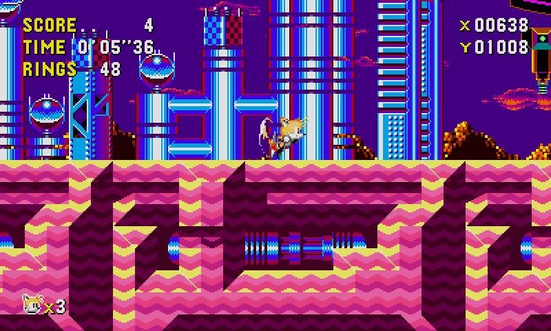 Burrotis's Super Sonic in Sonic CD [Sonic CD (2011)] [Mods]