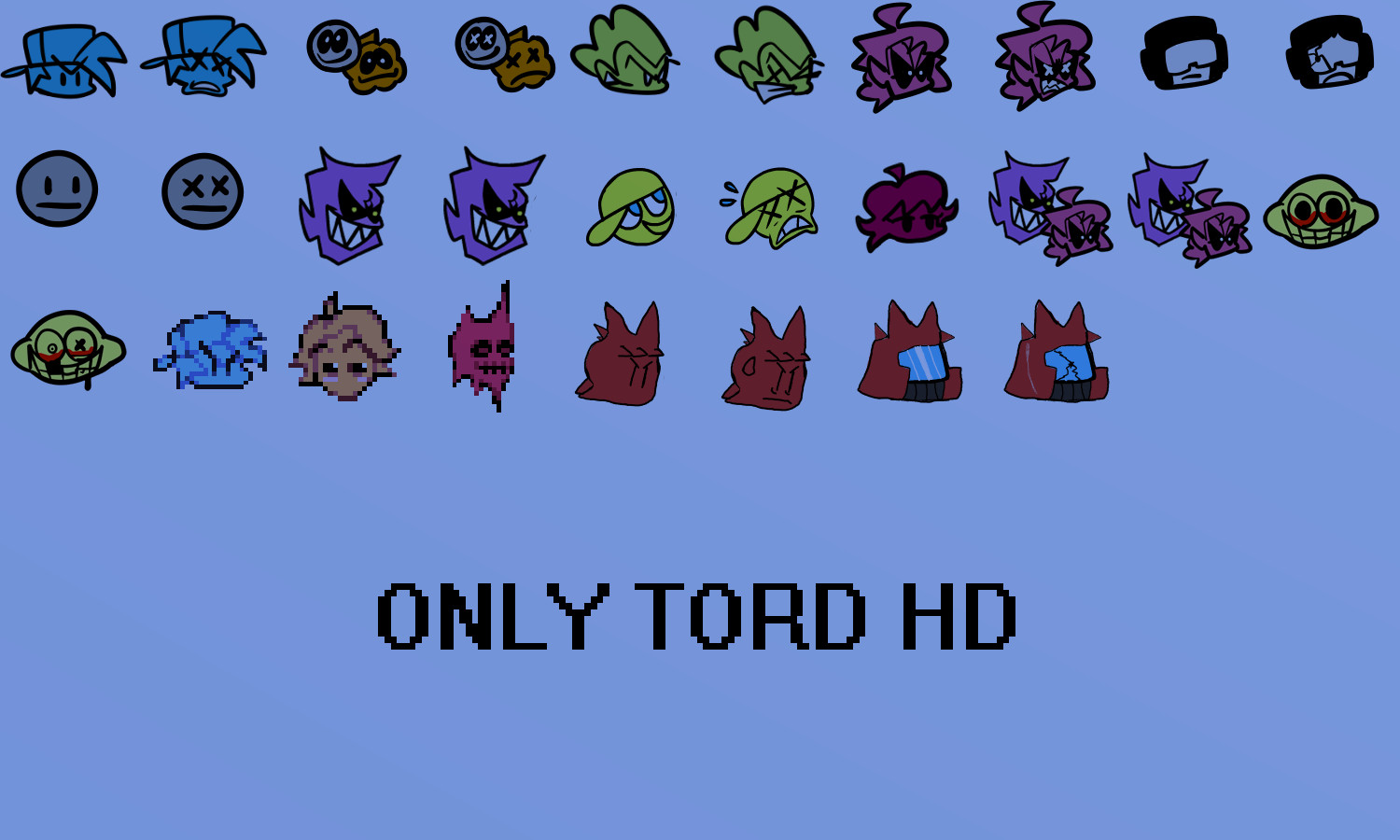 Tord Icons HD Mod for Friday Night Funkin' | FNF Mods