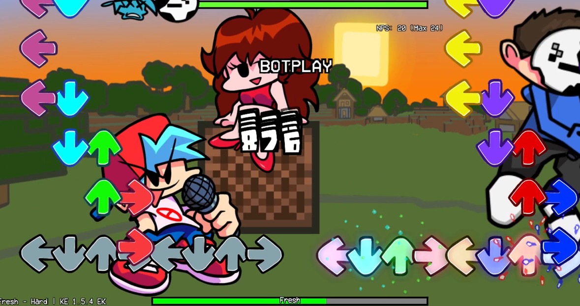 The End, but with 8 keys Mod for Friday Night Funkin' | FNF Mods