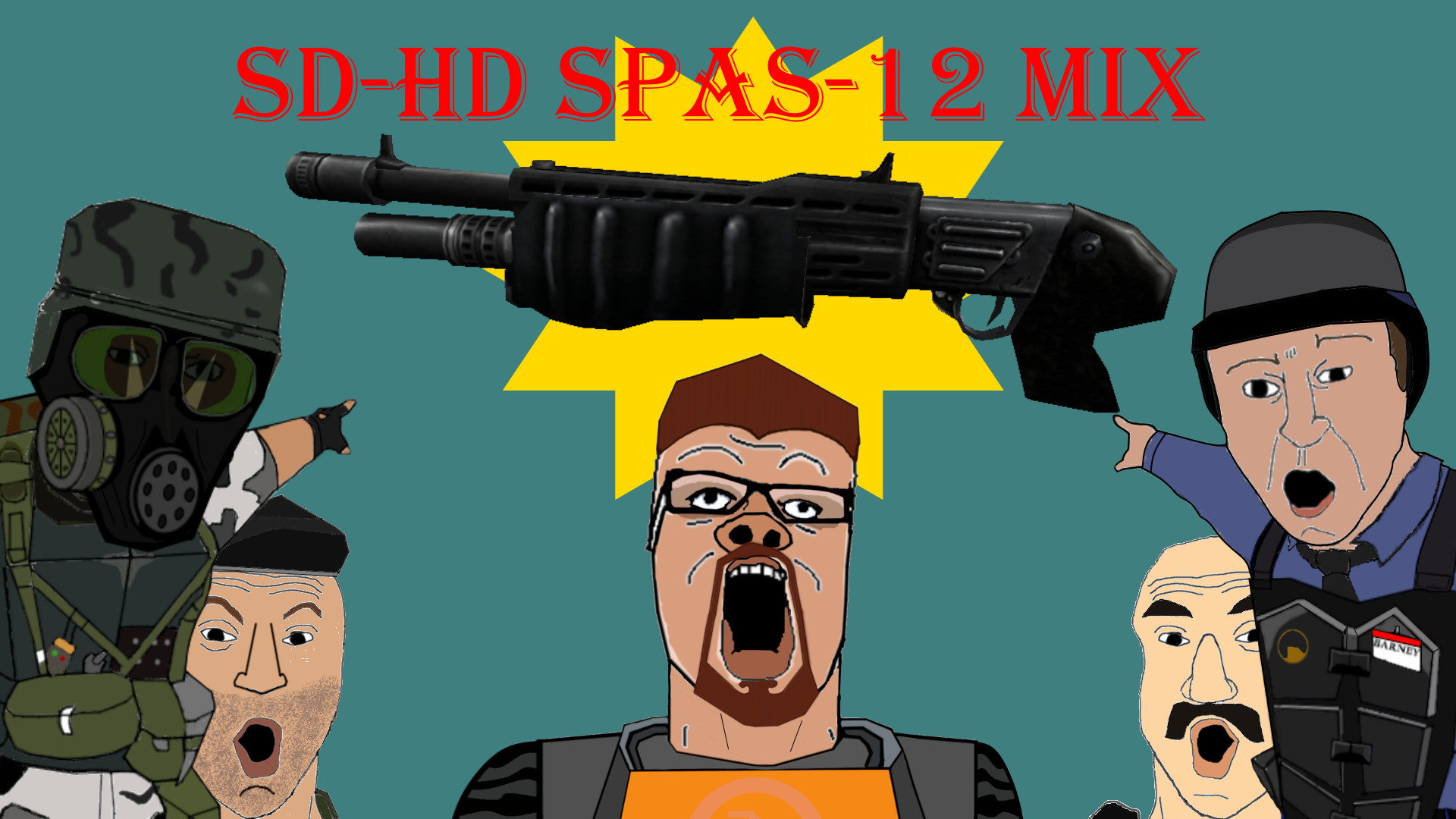 SD-HD Spas-12 Mix Mod for Half-Life | HL Mods