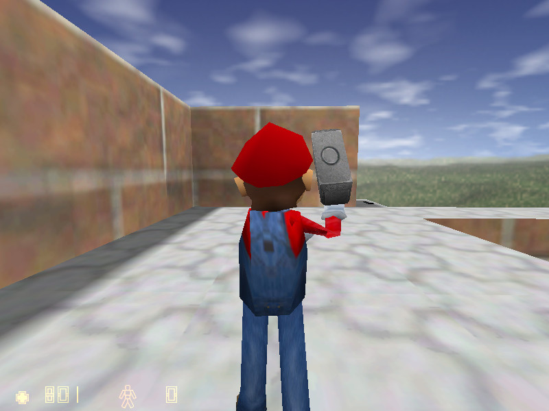 Super Smash Bros Melee Mario Low Poly Playermodel [Half-Life] [Mods]