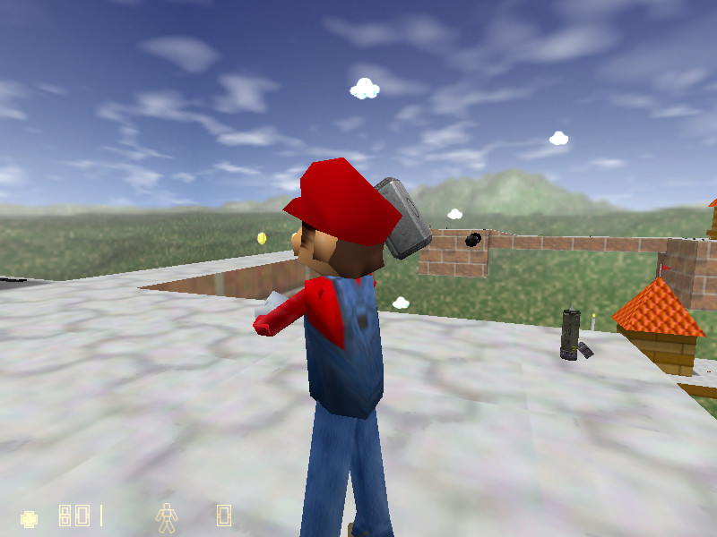Super Smash Bros Melee Mario Low Poly Playermodel [Half-Life] [Mods]
