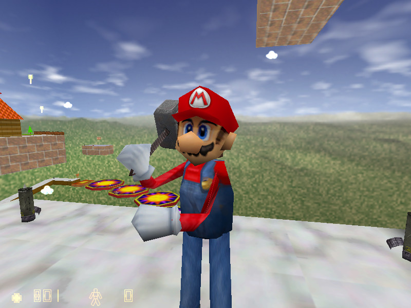 Super Smash Bros Melee Mario Low Poly Playermodel [Half-Life] [Mods]