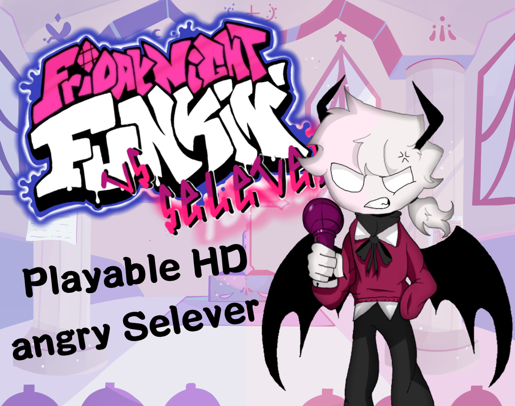 Playable HD angry Selever Mod for Friday Night Funkin' | FNF Mods