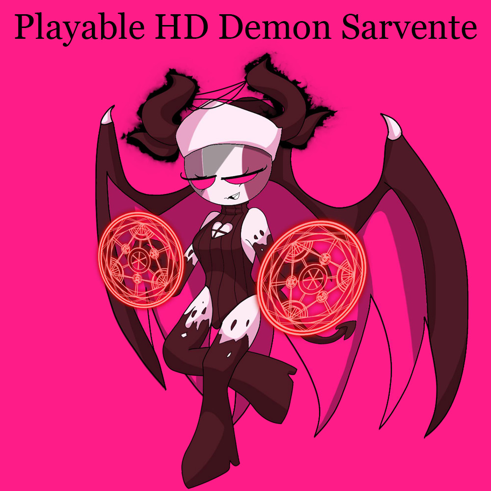 Playable Demon Sarvente Mod for Friday Night Funkin' | FNF Mods
