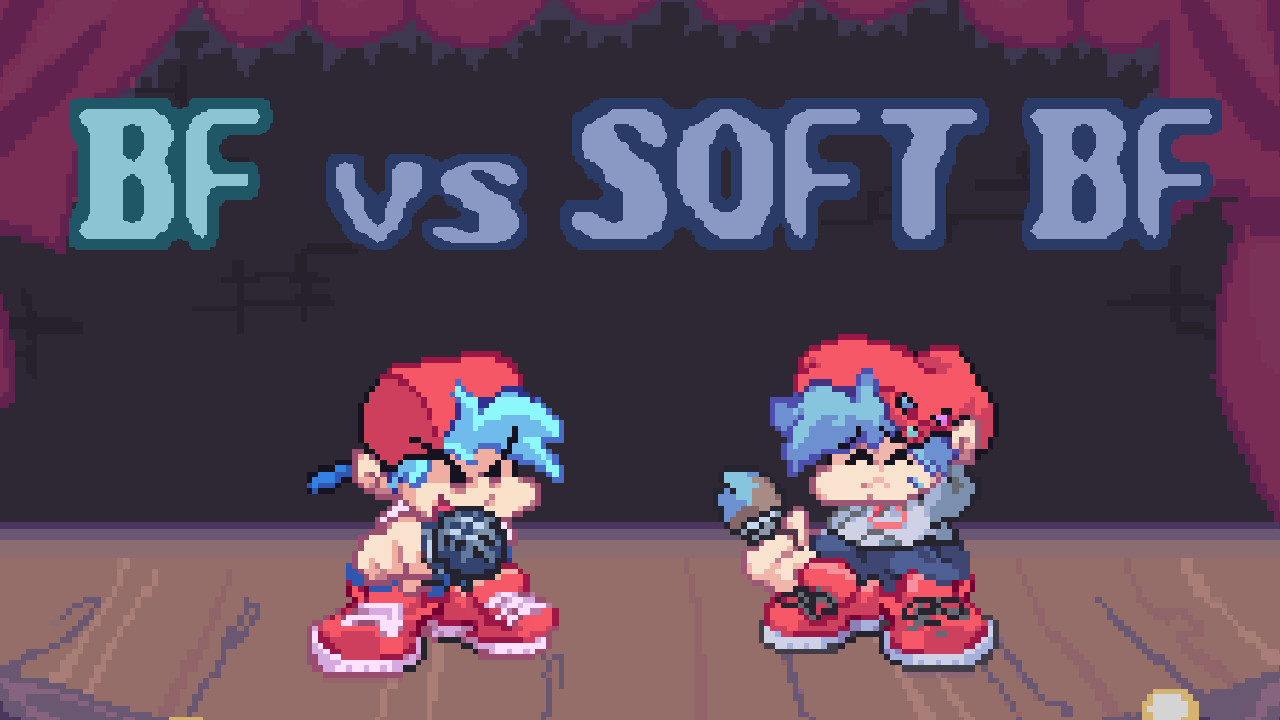 Soft Bf vs Bf but pixel Mod for Friday Night Funkin' | FNF Mods