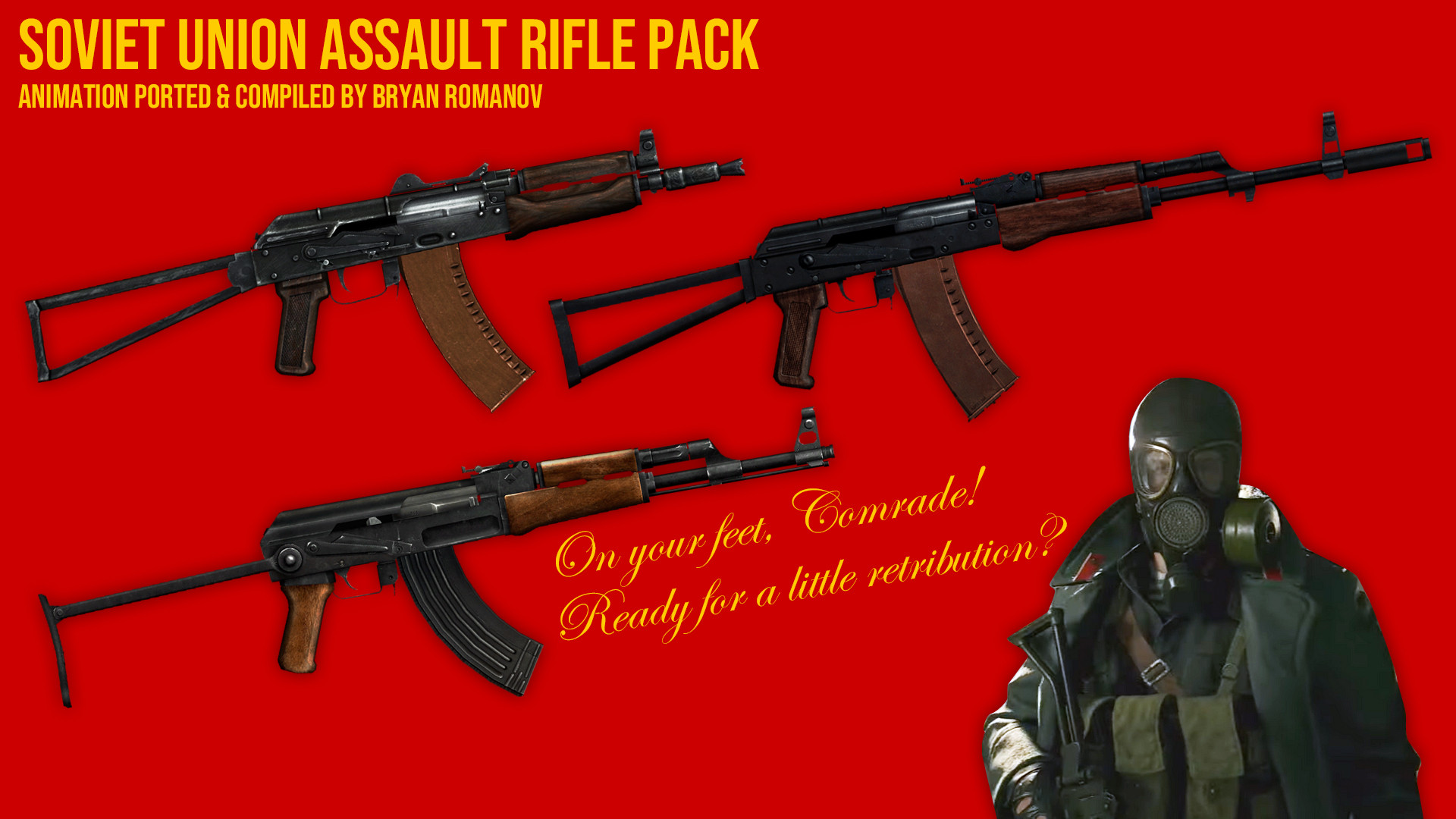 Soviet Union Assault Rifle Pack Mod for Counter-Strike 1.6 | CS1.6 Mods