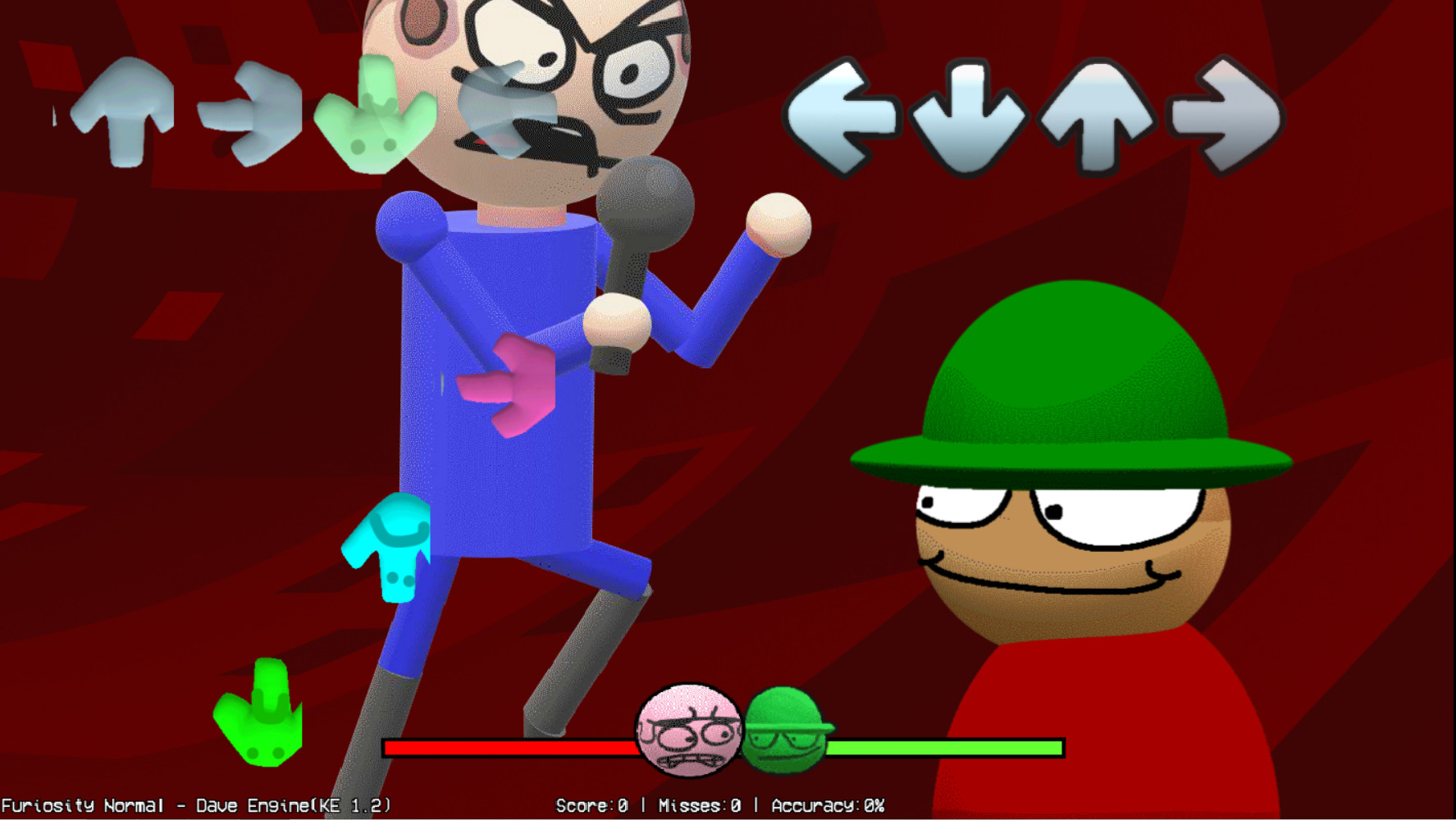 alpha 9 3d dave over 2.0/2.5 3d dave [Friday Night Funkin'] [Mods]