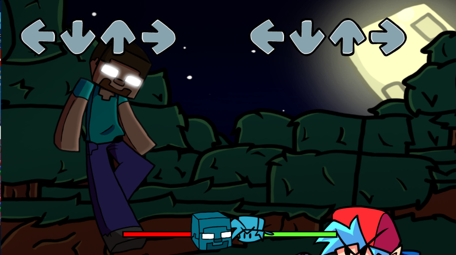 Friday Night Cursed: Vs. Herobrine for Multiplayer Mod for Friday Night ...