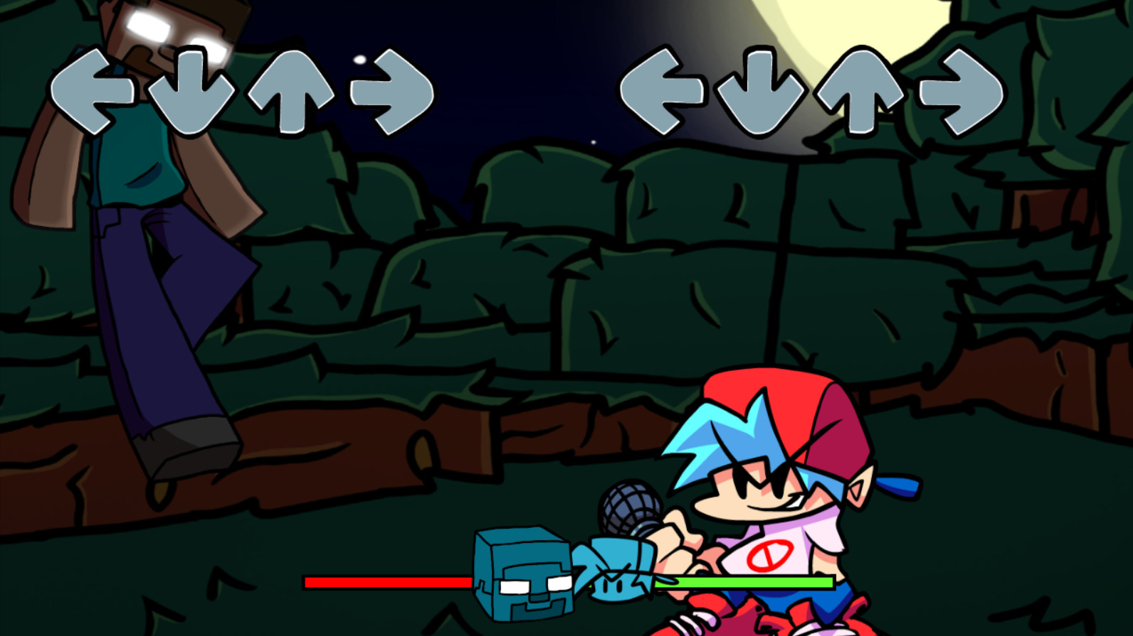 Friday Night Cursed: Vs. Herobrine for Multiplayer Mod for Friday Night ...