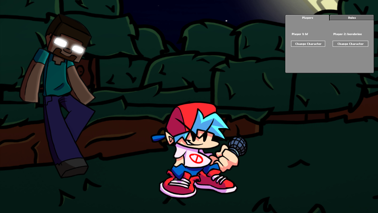 Friday Night Cursed: Vs. Herobrine for Multiplayer Mod for Friday Night ...