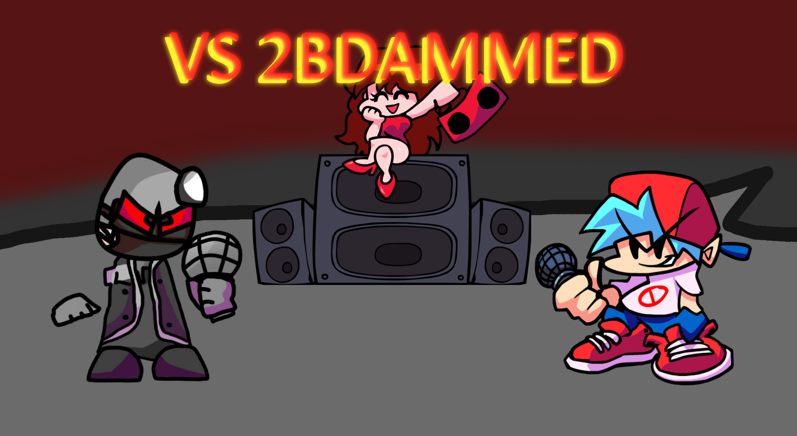 VS 2BDAMNED [Friday Night Funkin'] [Mods]