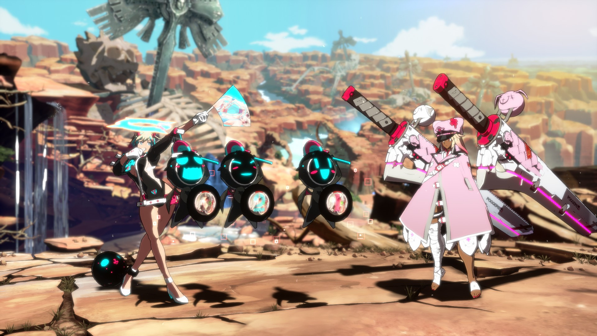 A cyan and pink Jack-O' mod Mod for GUILTY GEAR -STRIVE- | GGST Mods