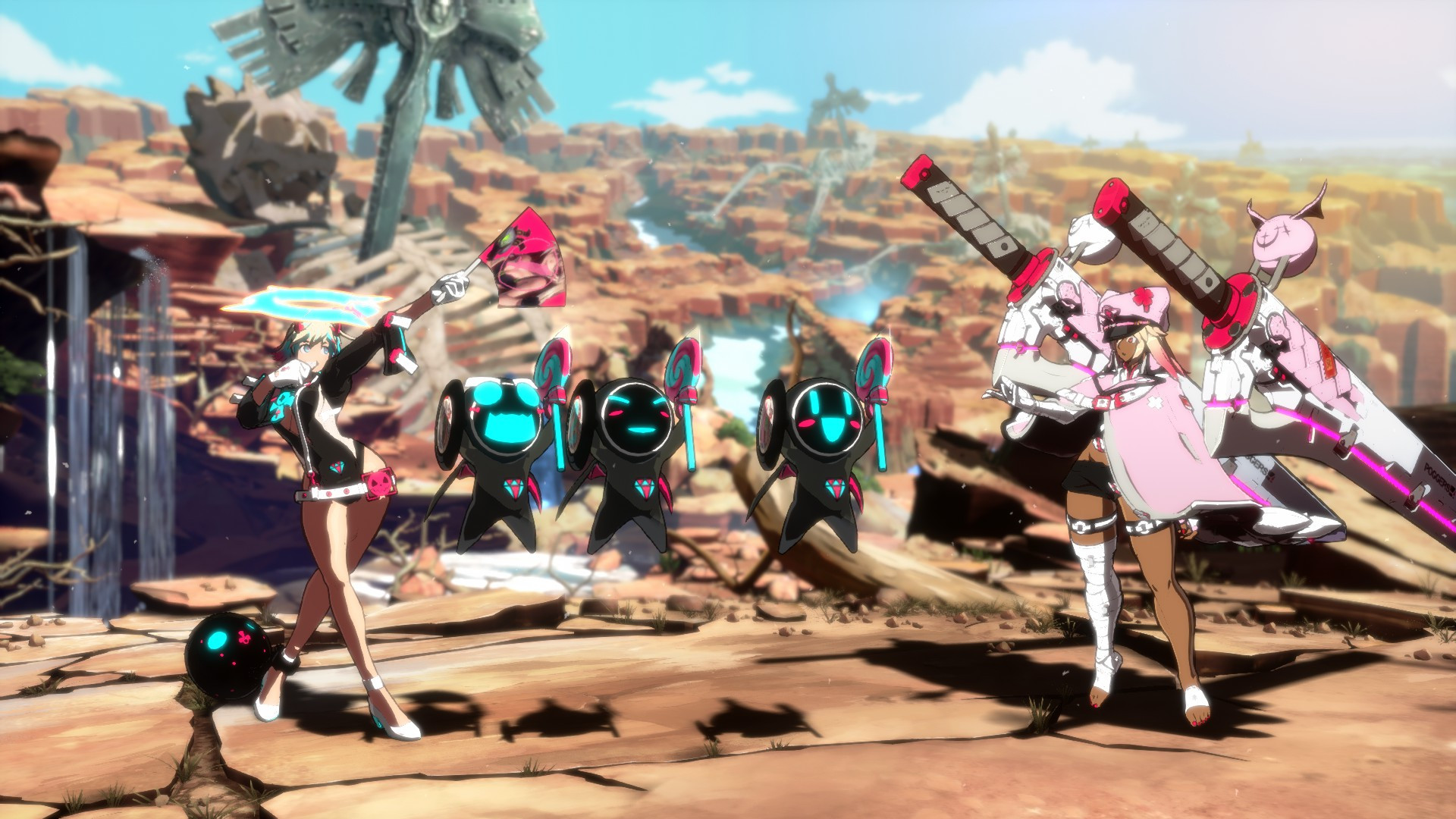 A cyan and pink Jack-O' mod Mod for GUILTY GEAR -STRIVE- | GGST Mods