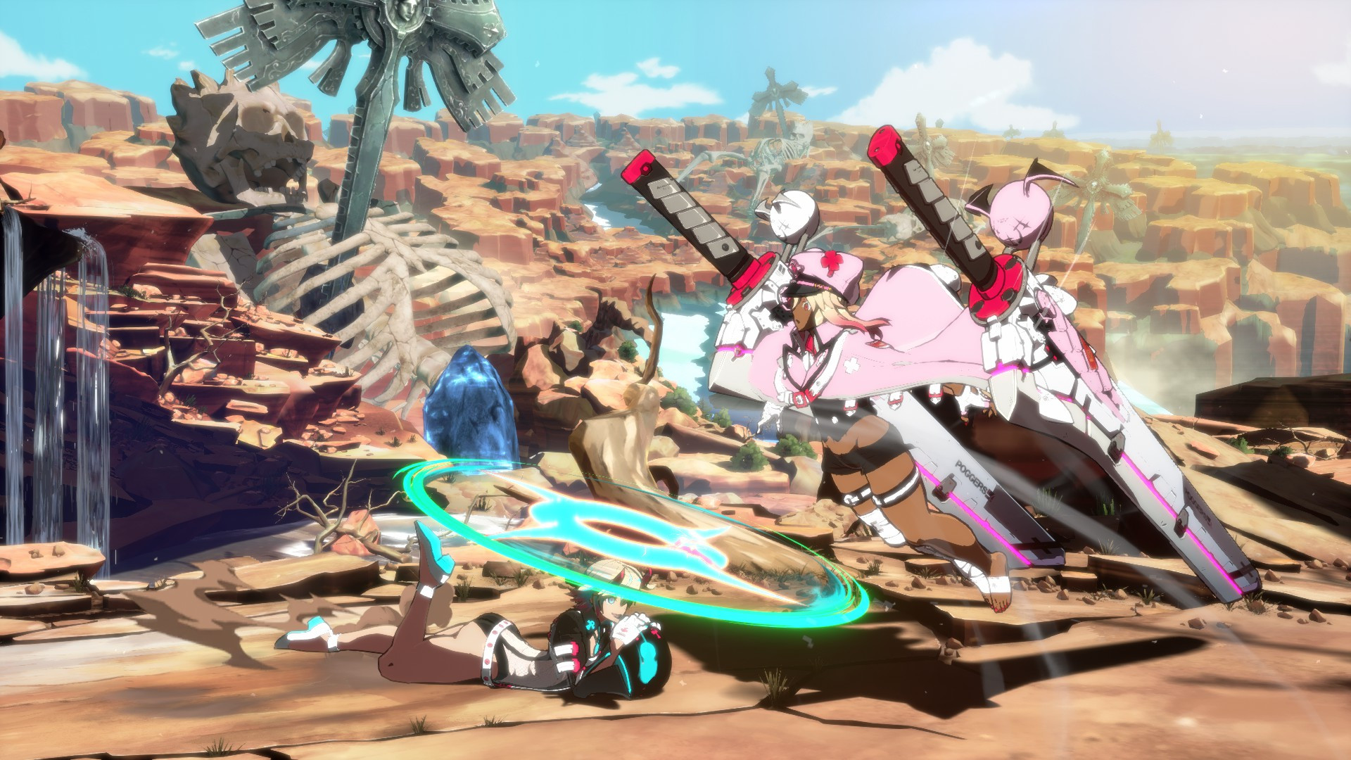 A cyan and pink Jack-O' mod Mod for GUILTY GEAR -STRIVE- | GGST Mods