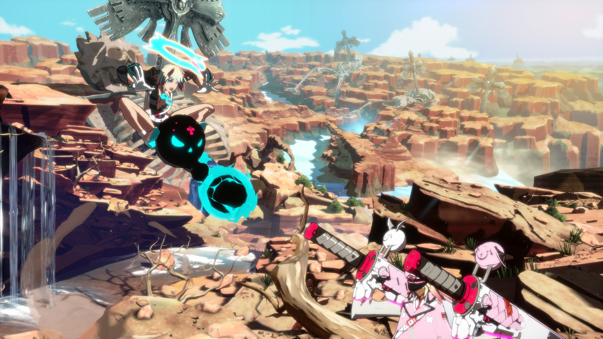 A cyan and pink Jack-O' mod Mod for GUILTY GEAR -STRIVE- | GGST Mods