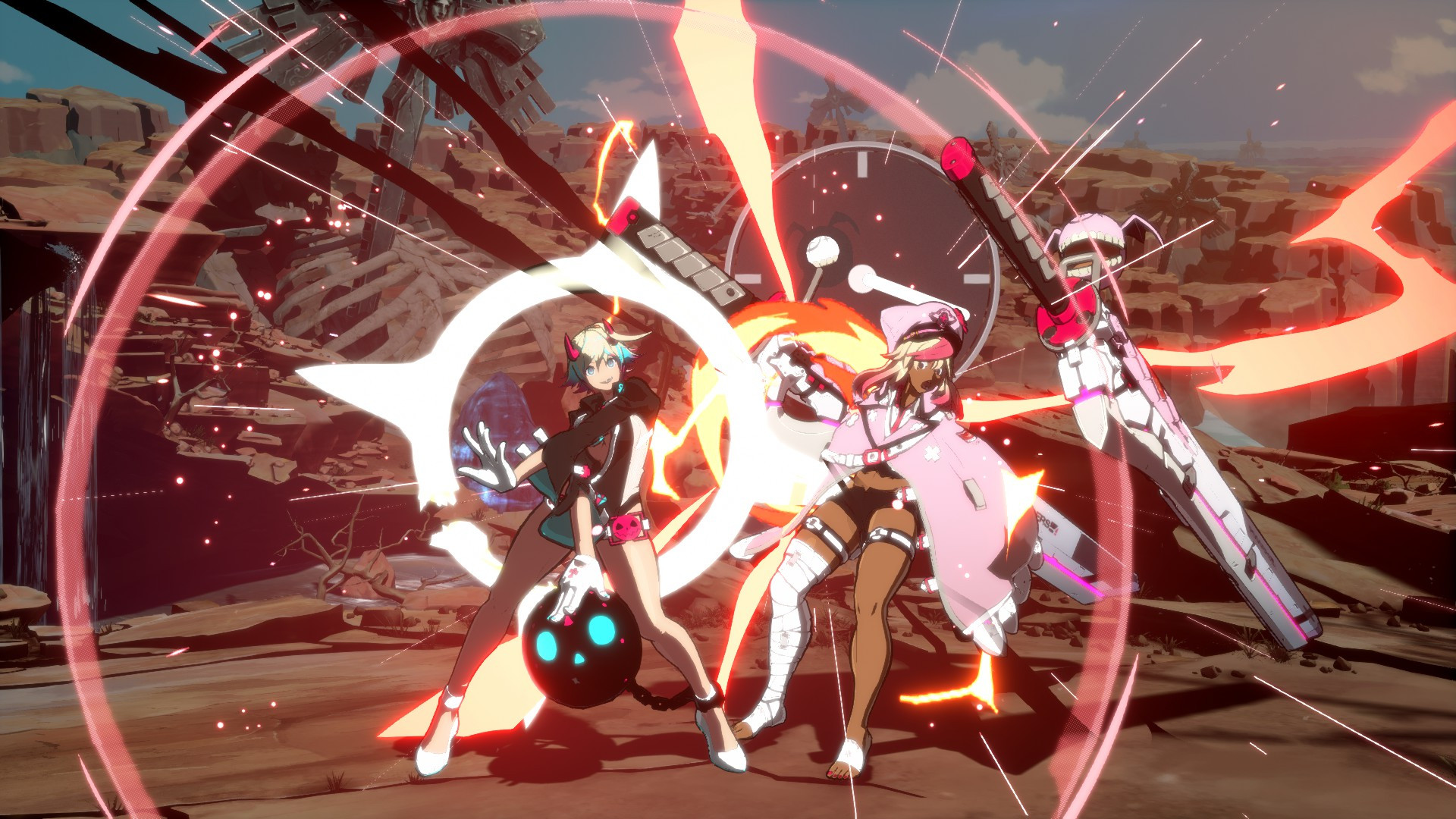 A cyan and pink Jack-O' mod Mod for GUILTY GEAR -STRIVE- | GGST Mods
