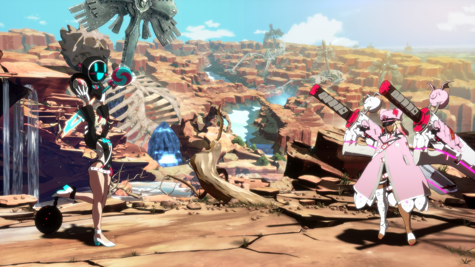A cyan and pink Jack-O' mod Mod for GUILTY GEAR -STRIVE- | GGST Mods