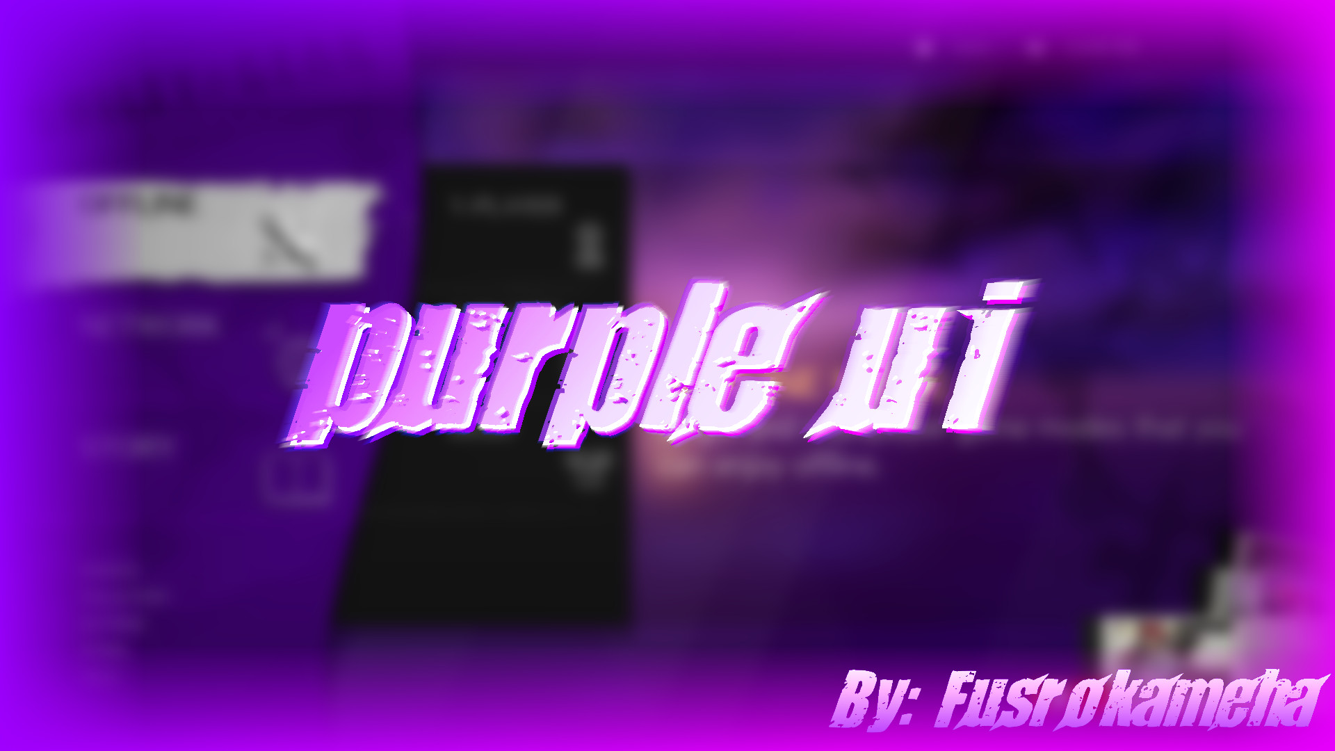 Purple UI Mod for GUILTY GEAR -STRIVE- | GGST Mods