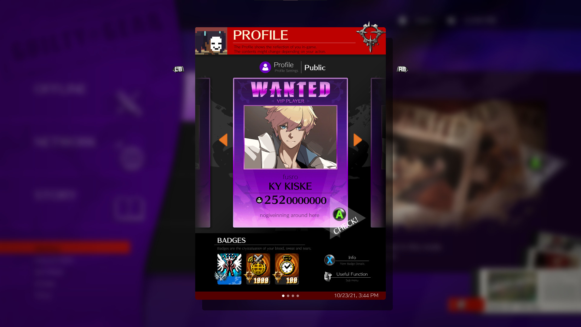 Purple UI Mod for GUILTY GEAR -STRIVE- | GGST Mods